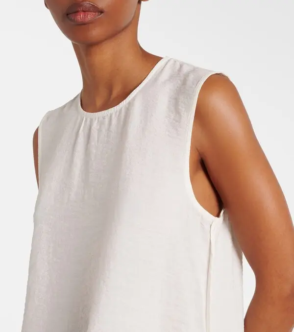 RÓHE Silk-blend Maxi Dress - White
