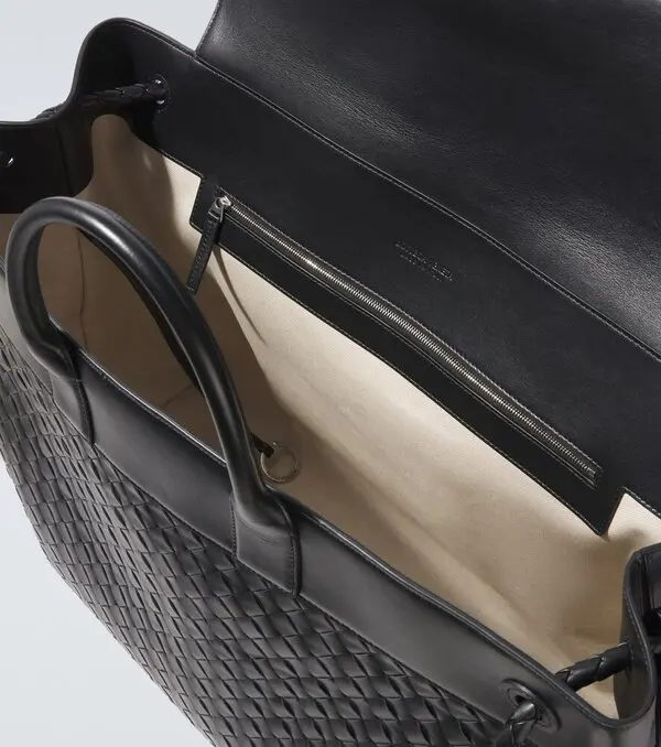 Bottega Veneta Andiamo Voyager Large Leather Tote Bag - Black