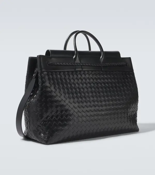 Bottega Veneta Andiamo Voyager Large Leather Tote Bag - Black