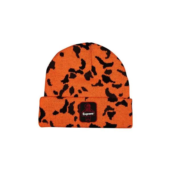 Supreme X Refrigiwear Camo Beanie - Orange