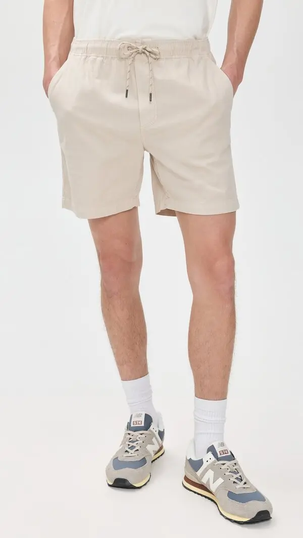 Faherty Brand Essential Drawstring Shorts - Stone