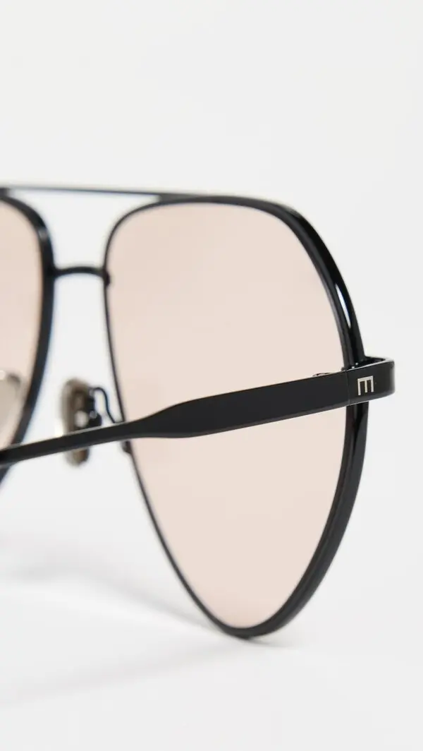 Elisa Johnson Sunglasses Aviator Frame In Black - 30% Off 