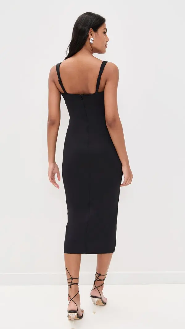 good american scuba midi dress Good American Scuba Midi Dress