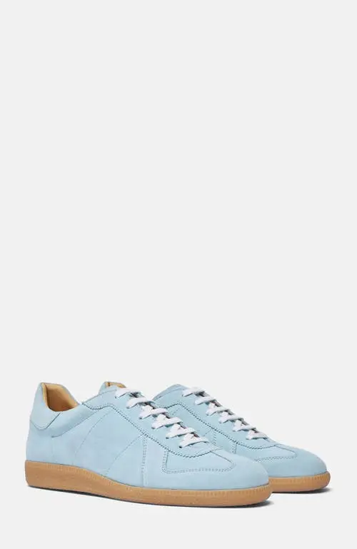 SCAROSSO Hans Low-top Sneakers - Light Blue - Suede