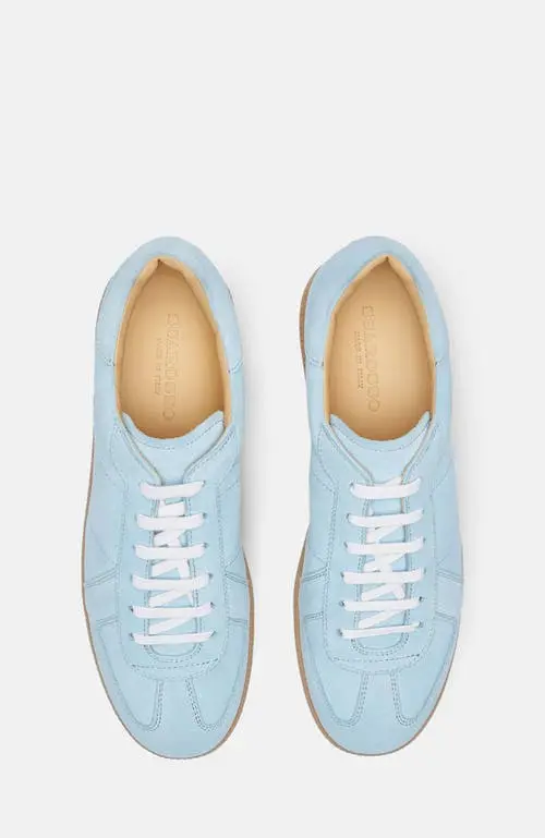 SCAROSSO Hans Low-top Sneakers - Light Blue - Suede