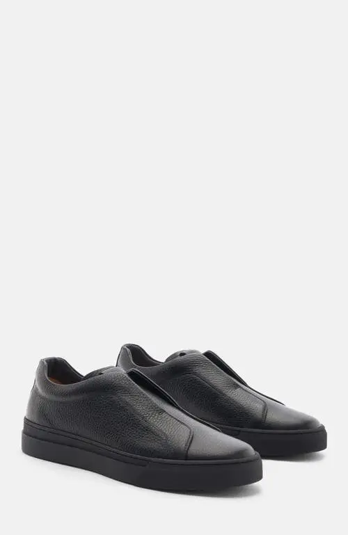 SCAROSSO Luca Slip-on Sneakers - Black - Calf