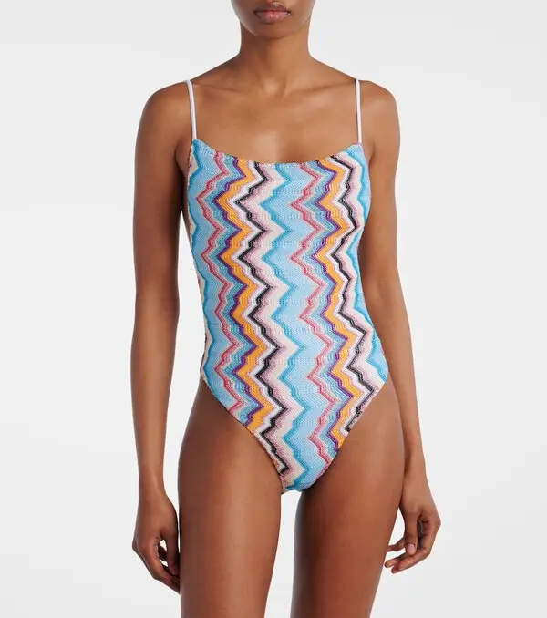 Missoni Zigzag Lame Swimsuit - Multicoloured