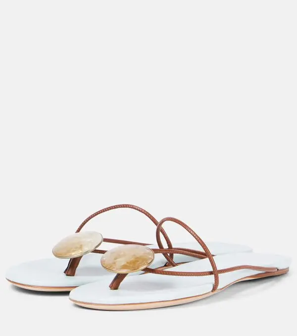 Christopher Esber Doma Embellished Leather Sandals