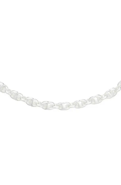 Tory Burch Delicate Gemini Link Necklace - Light Silver