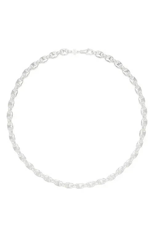 Tory Burch Delicate Gemini Link Necklace - Light Silver