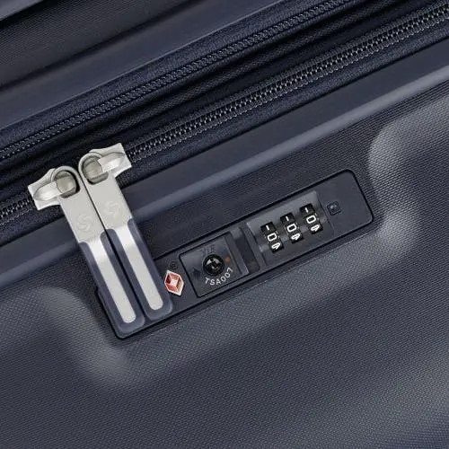SAMSONITE Elevation Plus Medium Checked Glider Luggage - Midnight Blue
