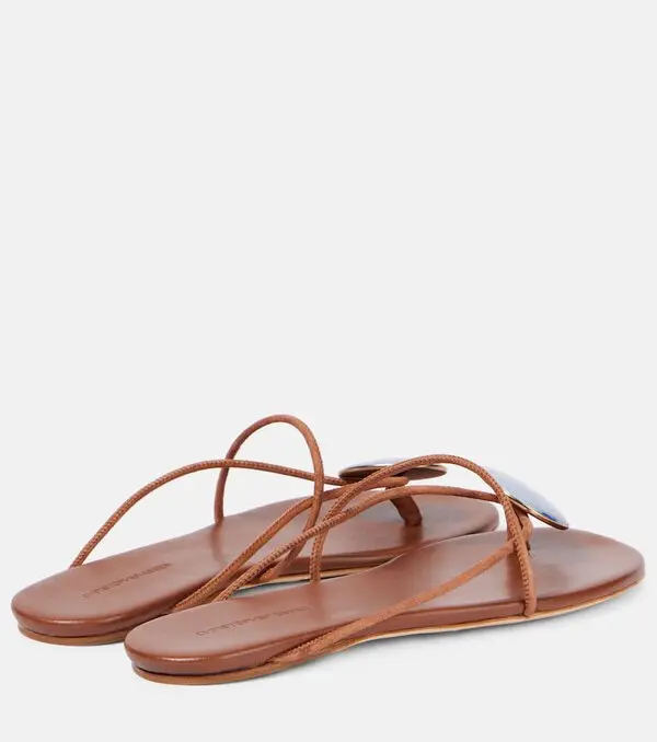 Christopher Esber Doma Embellished Thong Sandals - Brown