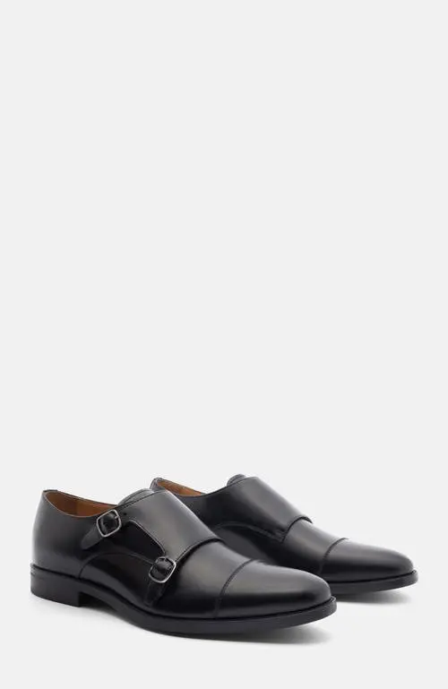 SCAROSSO Francesco Monk Strap Shoes - Dark Brown Suede Leather