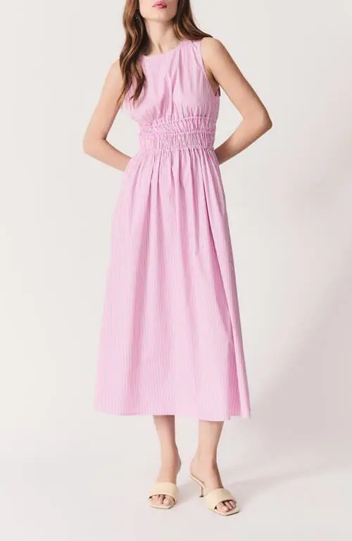 Deluc Capelas Stripe Cotton Maxi Sundress - Striped Pink