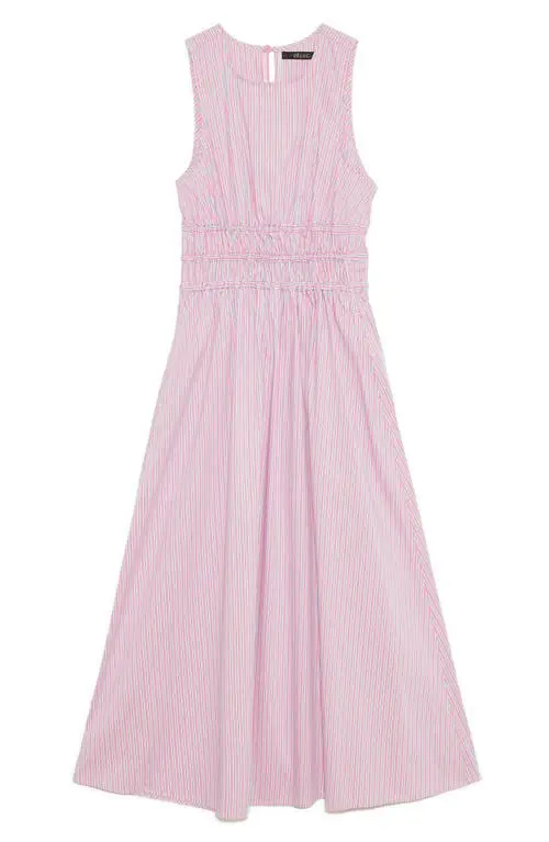 Deluc Capelas Stripe Cotton Maxi Sundress - Striped Pink
