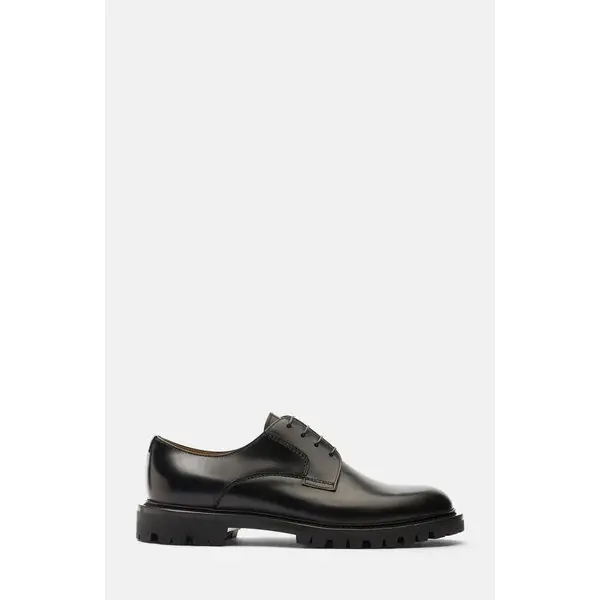 SCAROSSO Wooster Iii Derby Shoes - Black - Brushed Calf