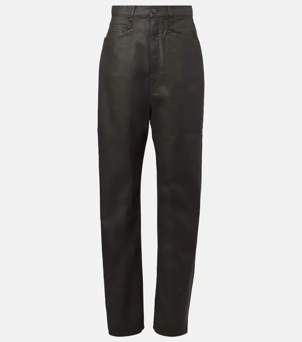 LEMAIRE High-rise Cotton Wide-leg Trousers