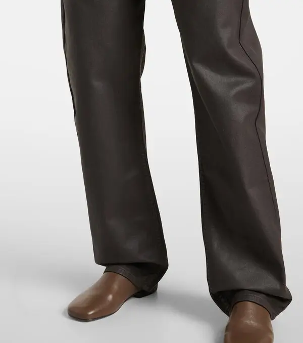 LEMAIRE High-rise Cotton Wide-leg Trousers