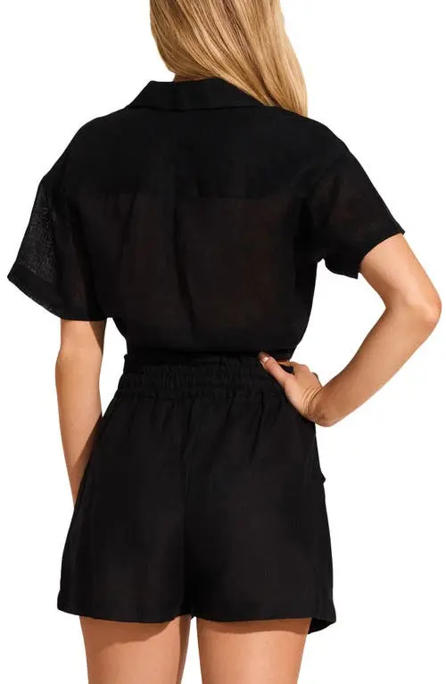 Vitamin A® Linen Cover-up Shorts