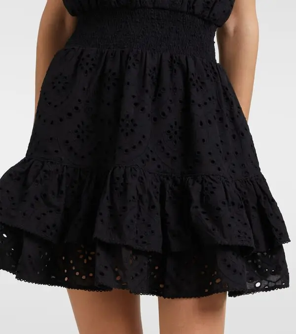 Poupette St Barth Camila Ruffled Minidress