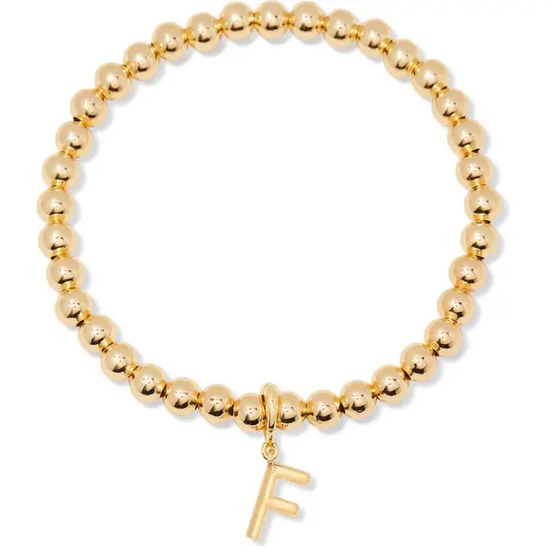 BROOK & YORK Makenna Initial Charm Bracelet - Gold - F