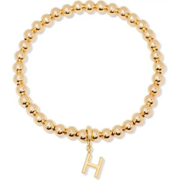 BROOK & YORK Makenna Initial Charm Bracelet - Gold - H