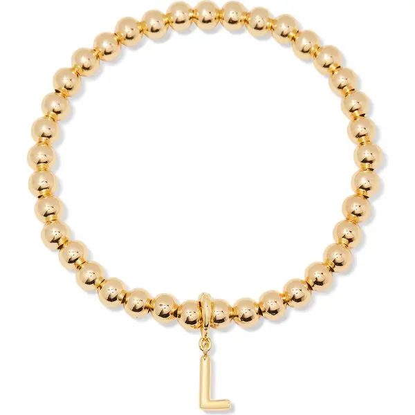 BROOK & YORK Makenna Initial Charm Bracelet - Gold - L