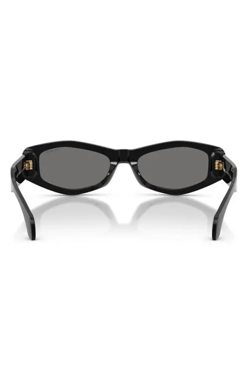 Versace 54mm Polarized Irregular Sunglasses