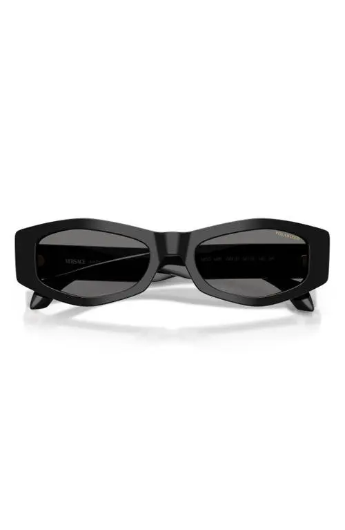 Versace 54mm Polarized Irregular Sunglasses