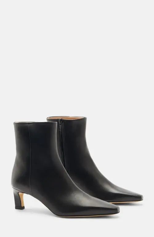SCAROSSO Kitty Ankle Boots - Black - Calf