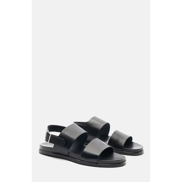 SCAROSSO Antonio Closed-toe Sandals - Black Calf