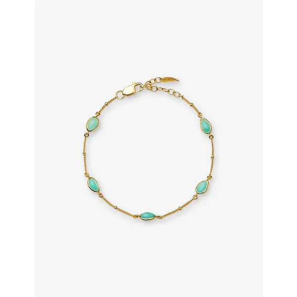 MISSOMA Magma Malachite Charm Bracelet - Gold