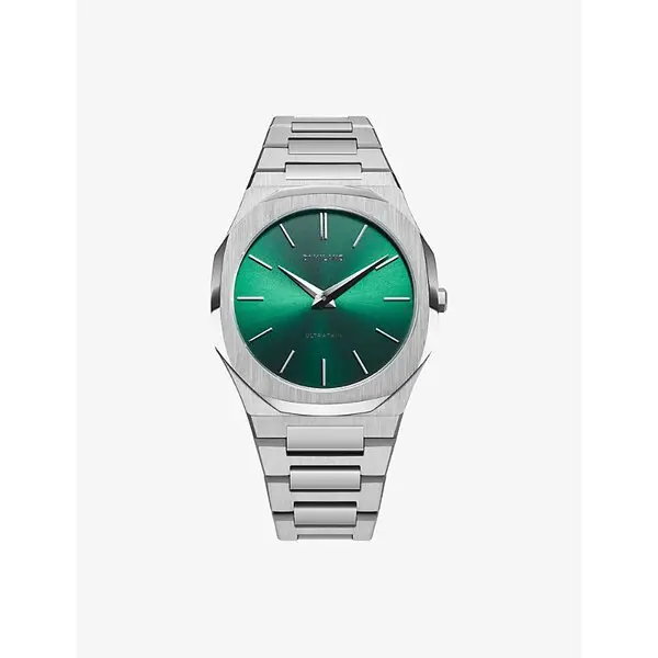D1 MILANO Scarabeo Ultra Thin 40mm Stainless Steel Quartz Watch - Green