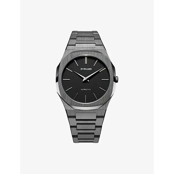 D1 MILANO Ultra Thin Bracelet Quartz Watch - Gun Metal