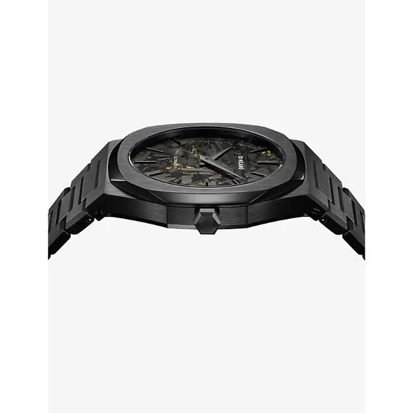 D1 MILANO Dlc Ultra Thin 40mm Stainless Steel Bracelet Watch - Black