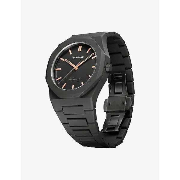 D1 MILANO Polycarbonate Quartz Watch - Black