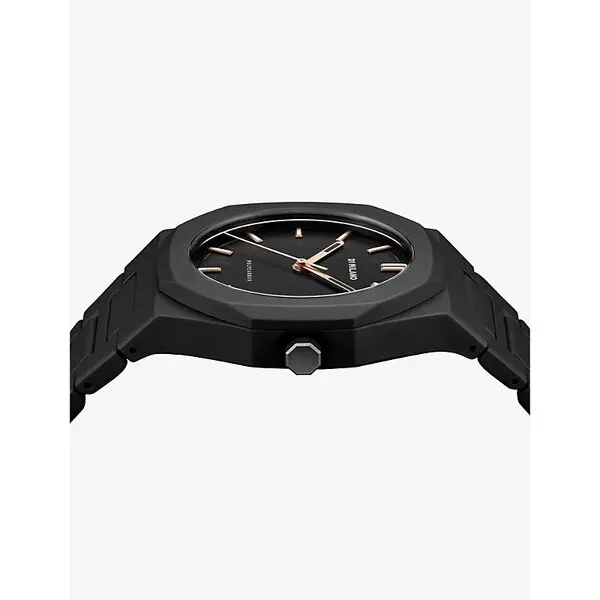 D1 MILANO Polycarbonate Quartz Watch - Black