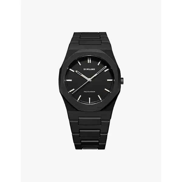 D1 MILANO Polycarbonate Quartz Watch - Black