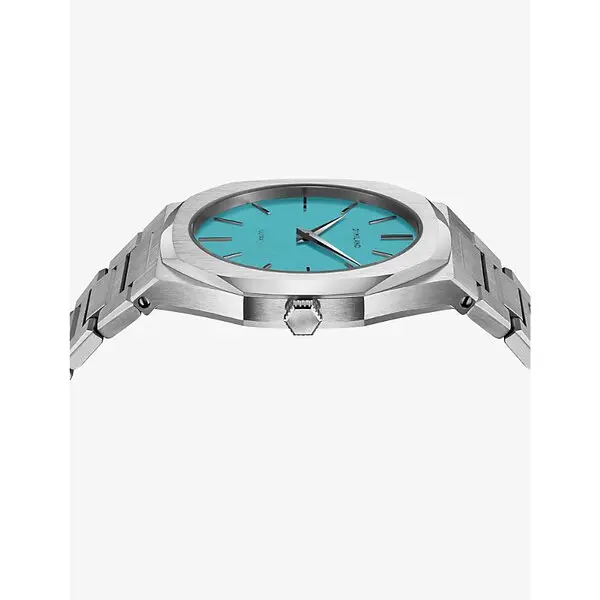 D1 MILANO Ultra Thin 38mm Stainless Steel Quartz Watch - Light Blue