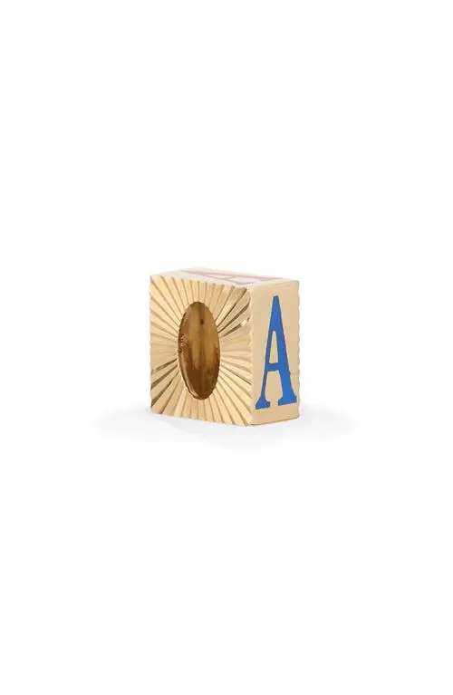 Adina Reyter Initial Bead Charm - Yellow Gold A