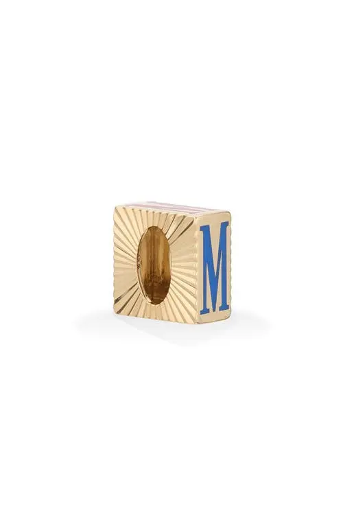 Adina Reyter Initial Bead Charm - Yellow Gold M
