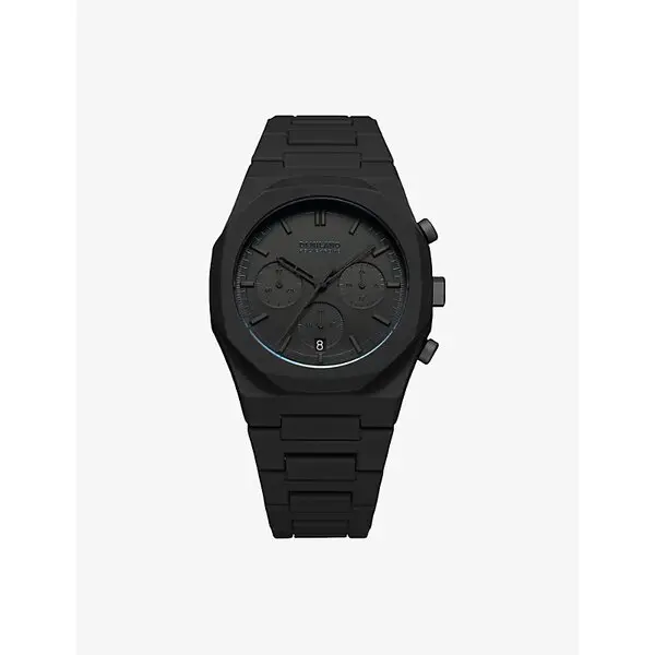 D1 MILANO Polychrono Shadow Quartz Watch - Black