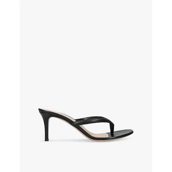 GIANVITO ROSSI Calypso Heeled Leather Sandals
