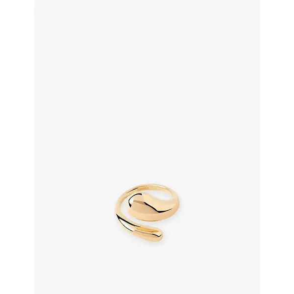 PDPAOLA Orbit Yellow -plated Sterling-silver Ring - Gold