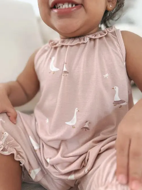 GUNAMUNA Bubble Romper - Tutu Goose