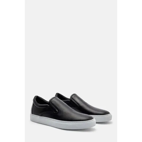 SCAROSSO Filippo Slip-on Sneakers - Black - Calf