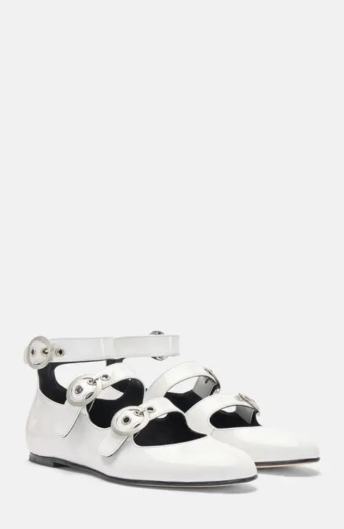 SCAROSSO Linda Ii Ballerinas - White