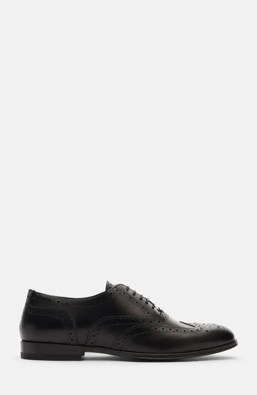 SCAROSSO Judy Oxfords - Black - Calf