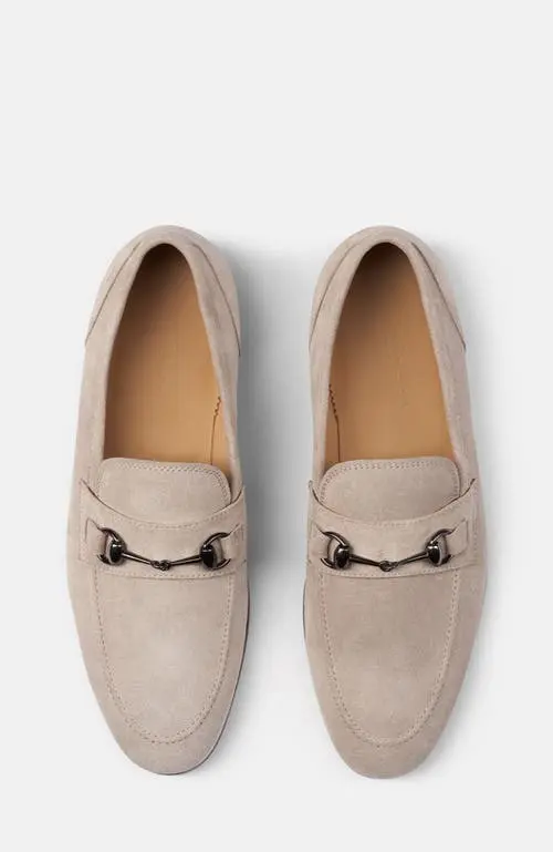 SCAROSSO Horsebit Loafers - Sand - Suede