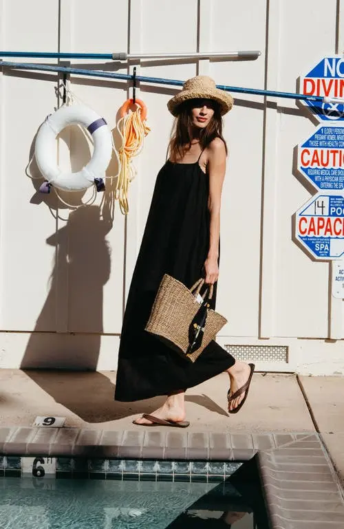 WHIMSY + ROW Soleil Maxi Dress - Black